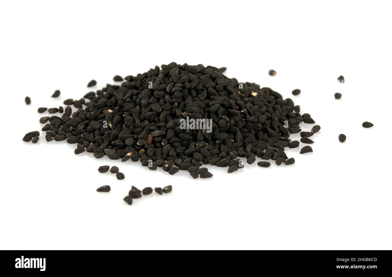black cumin isolated on white background Stock Photo - Alamy