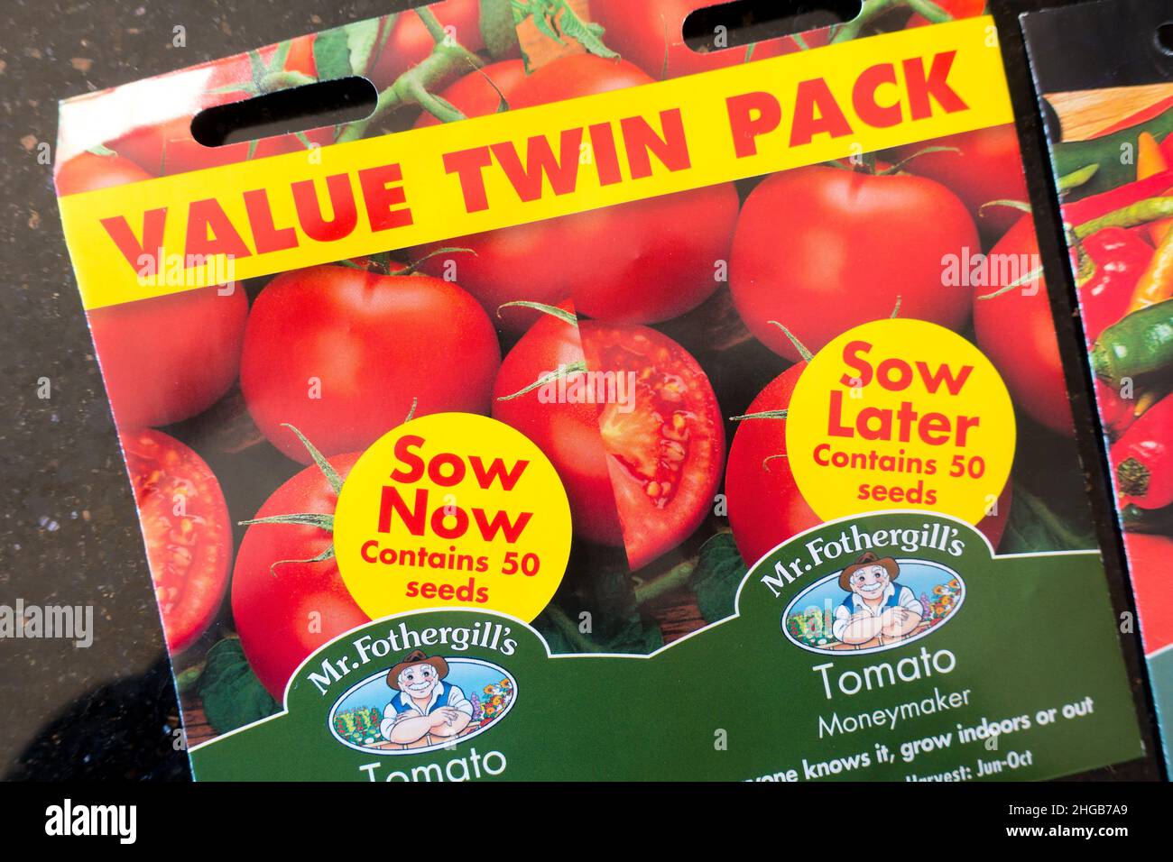 Value twin pack tomatoes seed packets made and sold by Mr. Fothergill's ...