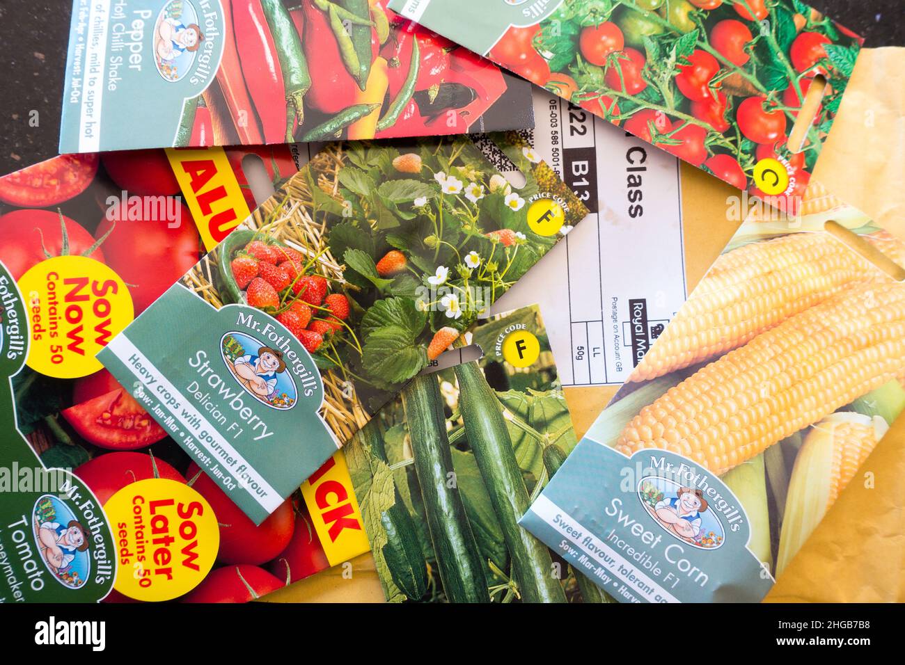 Seed packets hi-res stock photography and images - Alamy