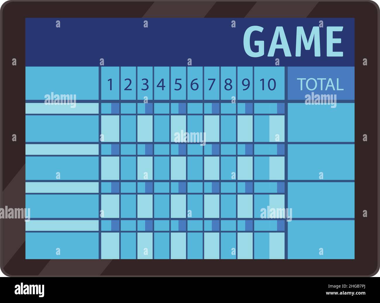 bowling sport scoreboard Stock Vector Image & Art - Alamy