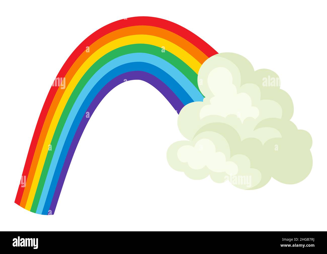 Rainbow in sky Cut Out Stock Images & Pictures - Alamy