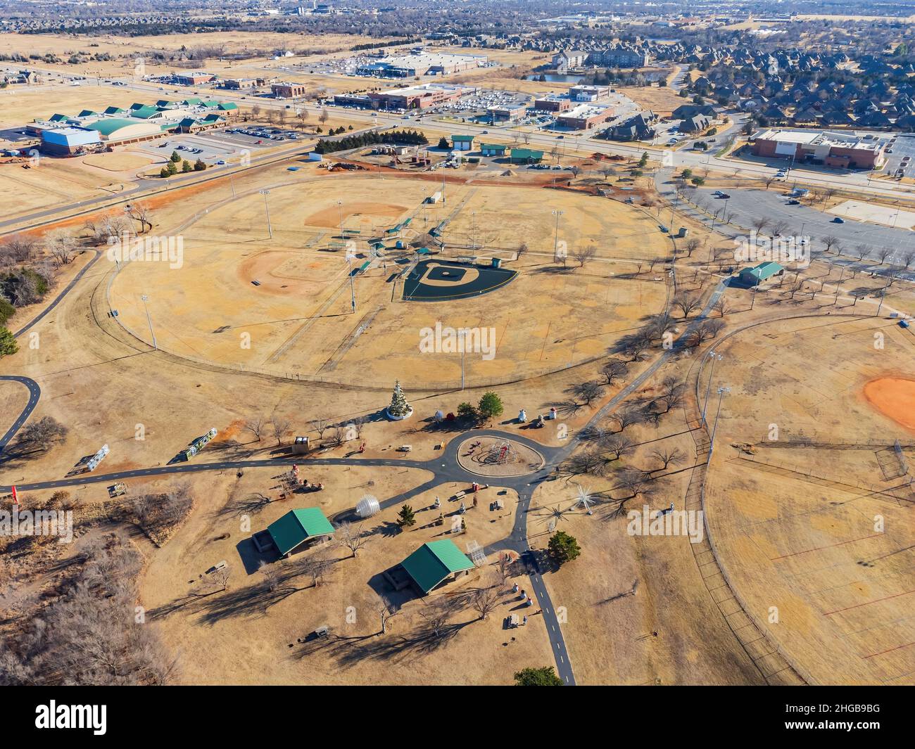 Aerial view baseball field hi-res stock photography and images - Alamy