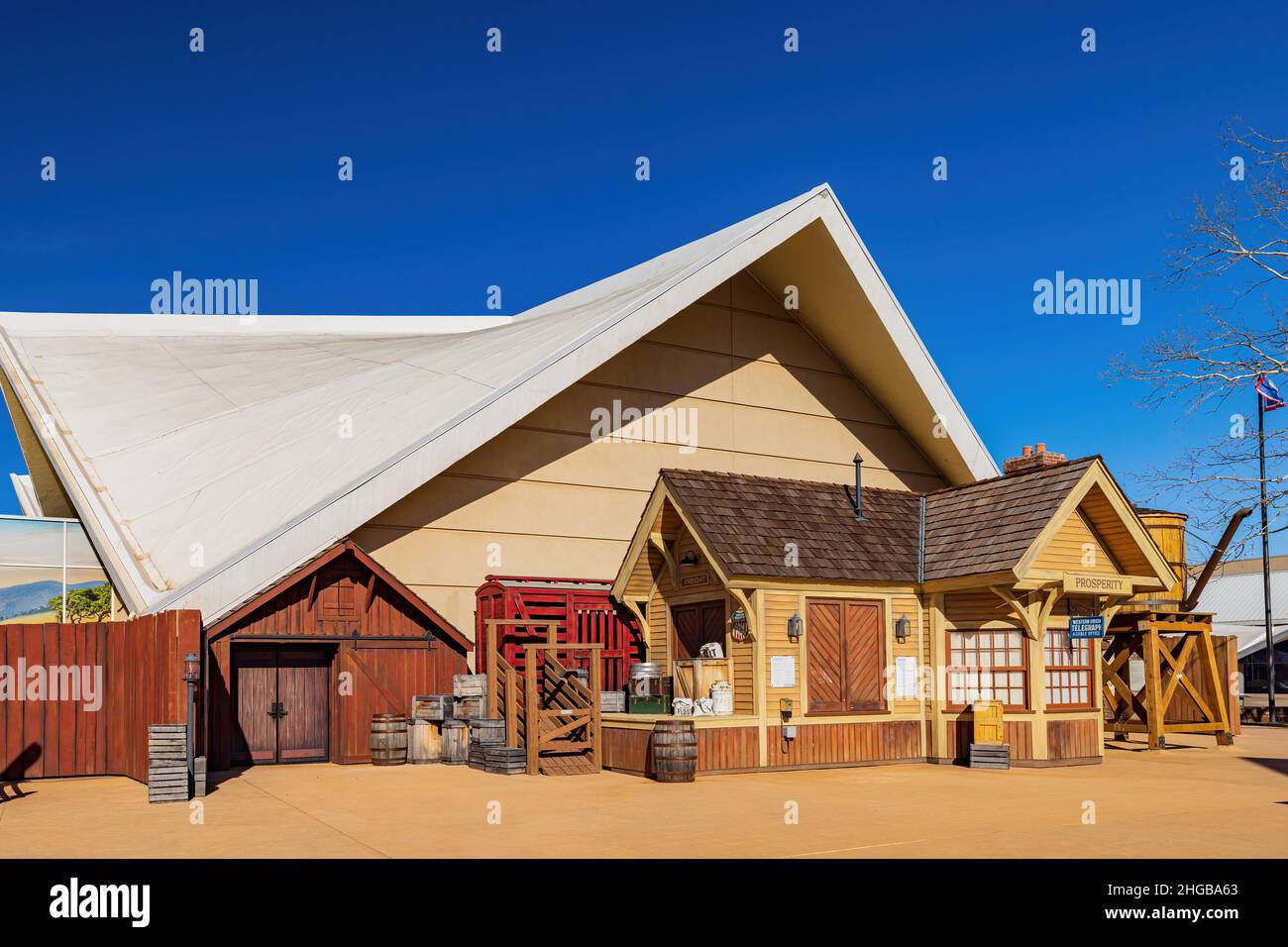 Oklahoma, DEC 12 2021 - Exterior view of the National Cowboy and ...
