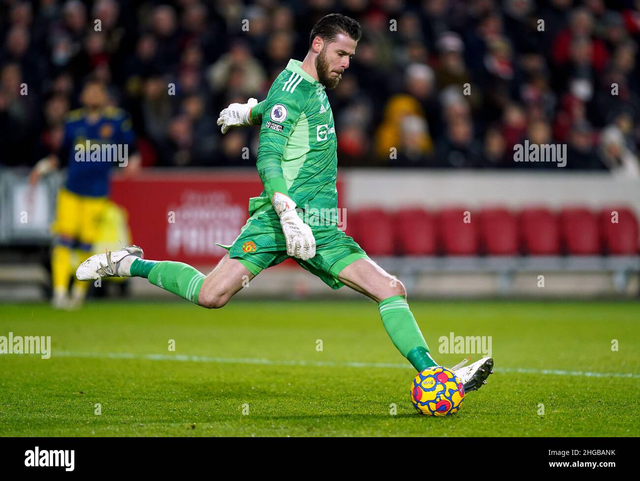 Manchester United goalkeeper David de Gea during the Premier League ...