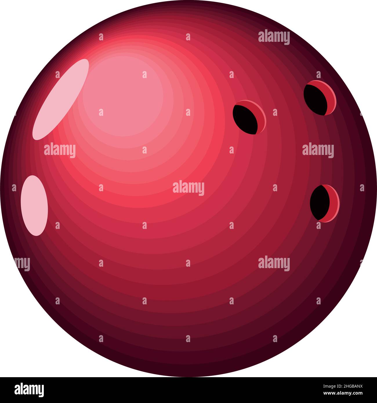 red bowling ball Stock Vector Image & Art - Alamy