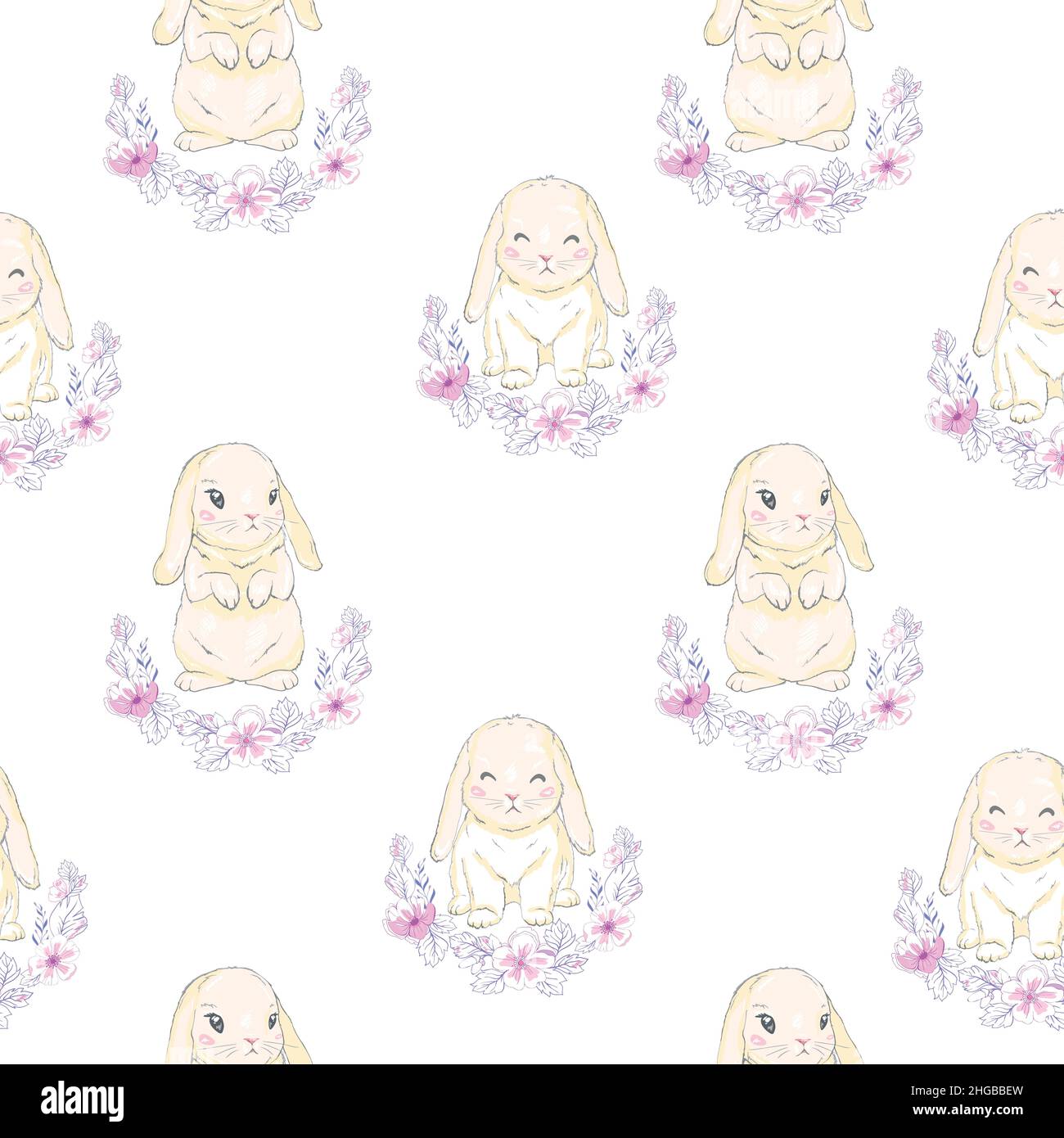 Cartoon bunny Cut Out Stock Images & Pictures - Alamy