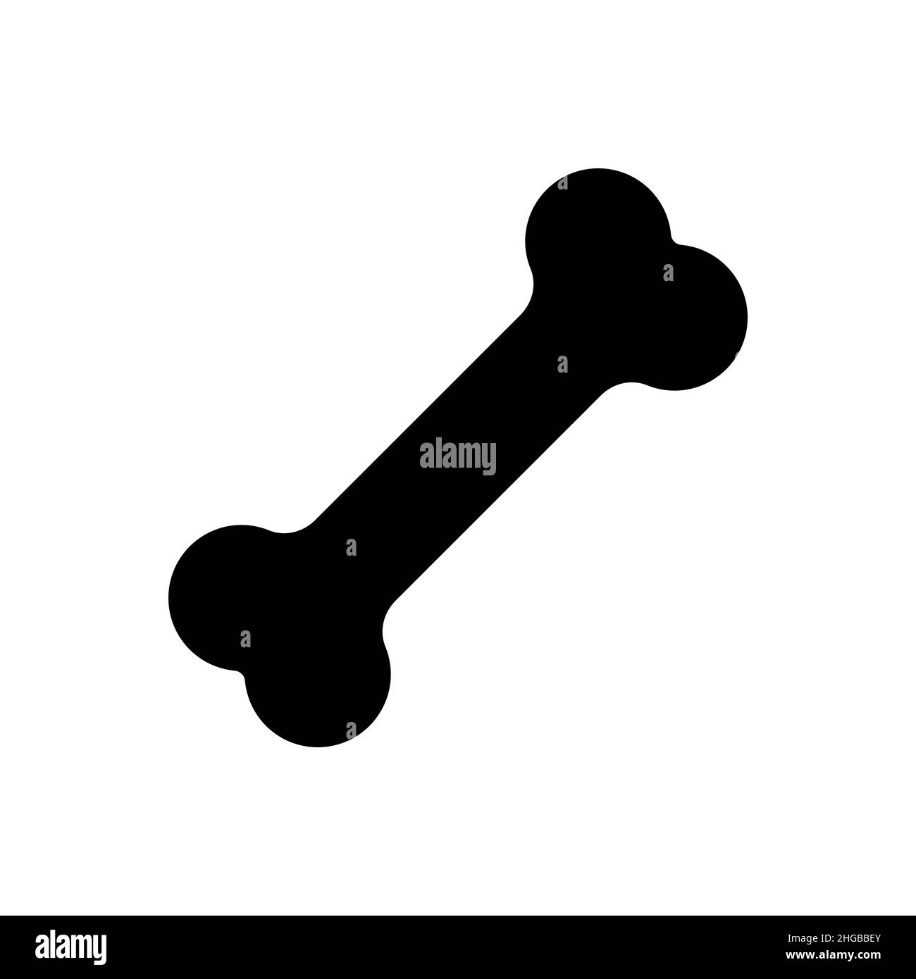 Dog bone vector glyph icon. Pet animal sign. Graph symbol for pet and ...