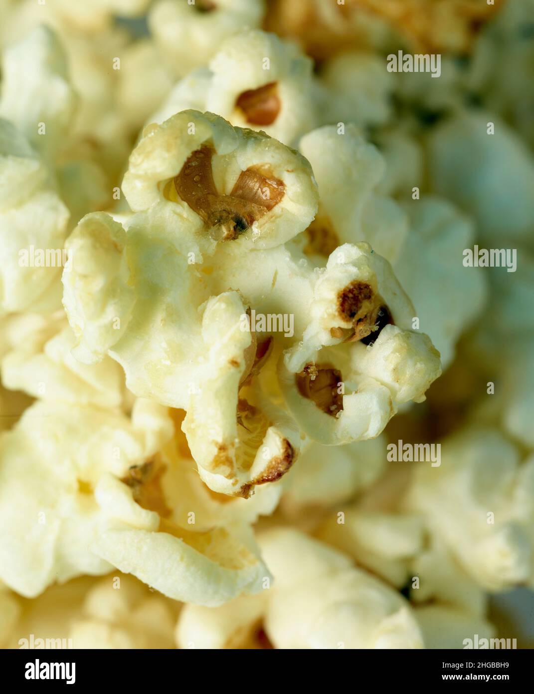Popcorn, close up snack food portrait Stock Photo - Alamy