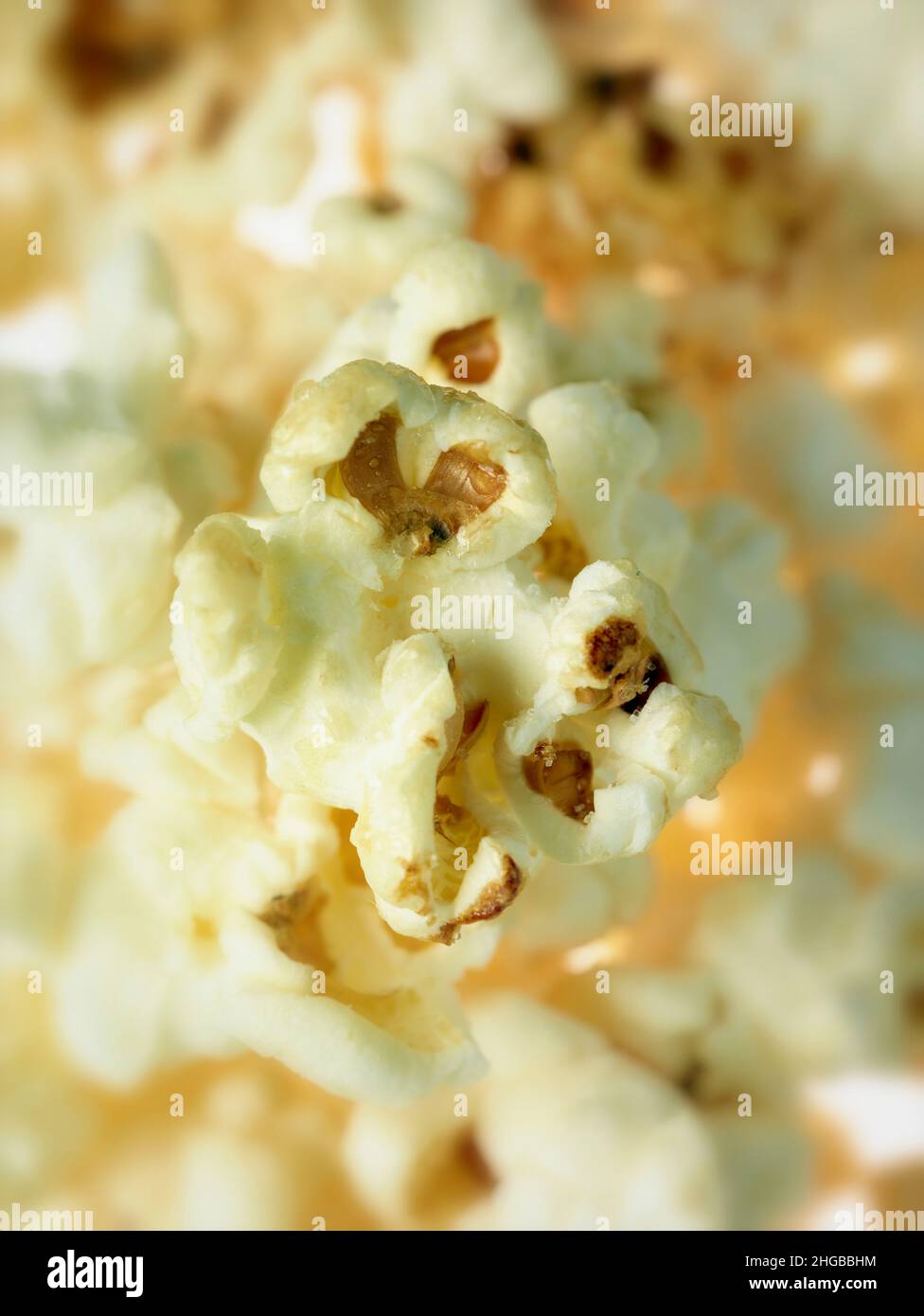 Popcorn, close up snack food portrait Stock Photo - Alamy