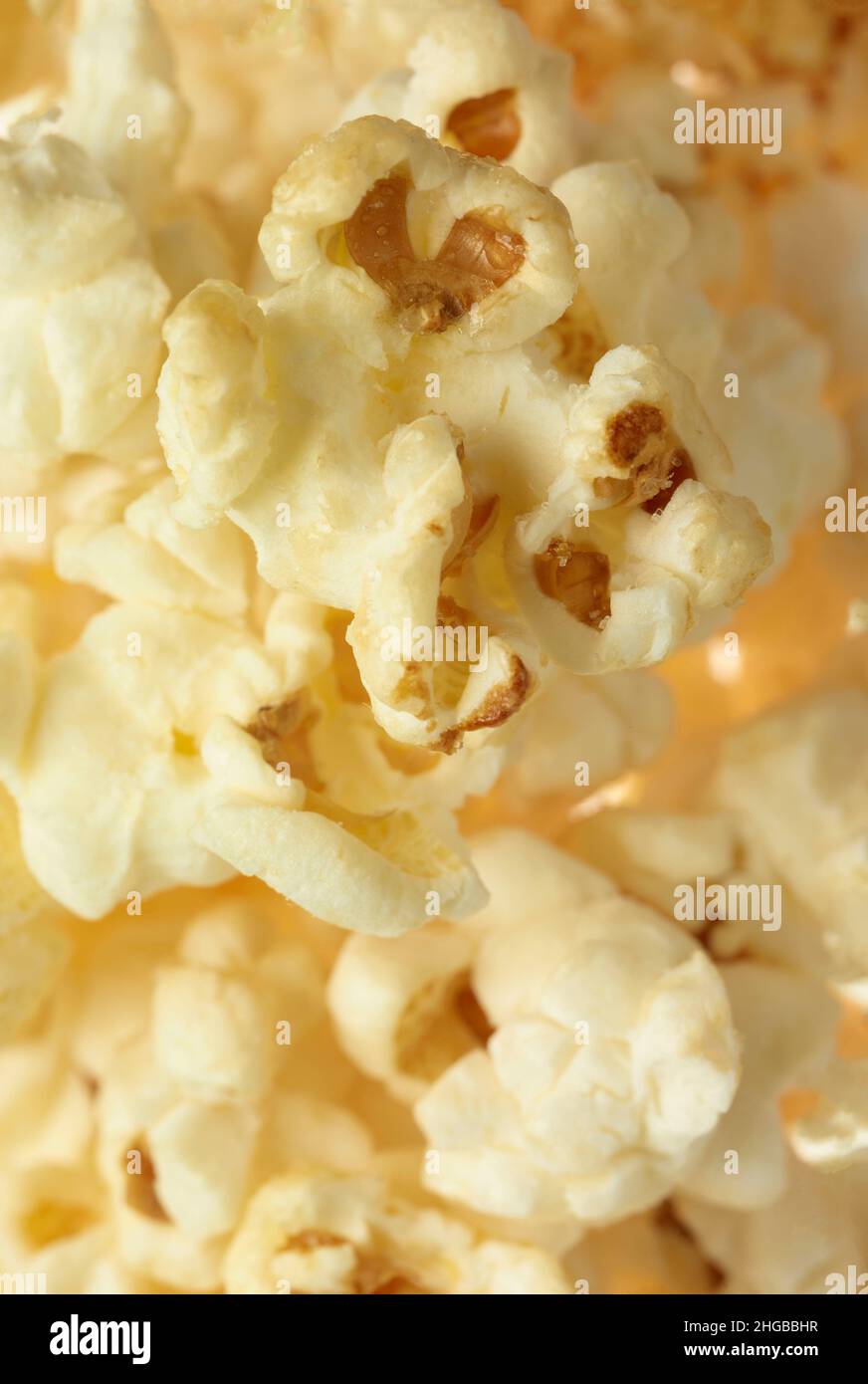 Popcorn, close up snack food portrait Stock Photo - Alamy