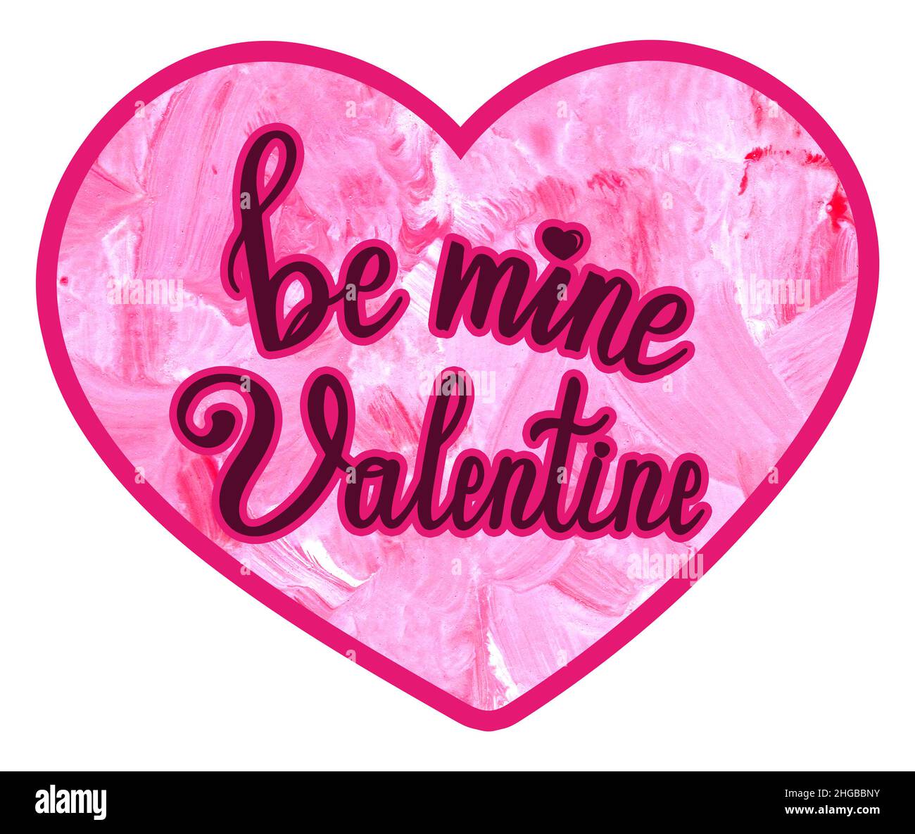Be mine Valentine love card template Stock Photo - Alamy