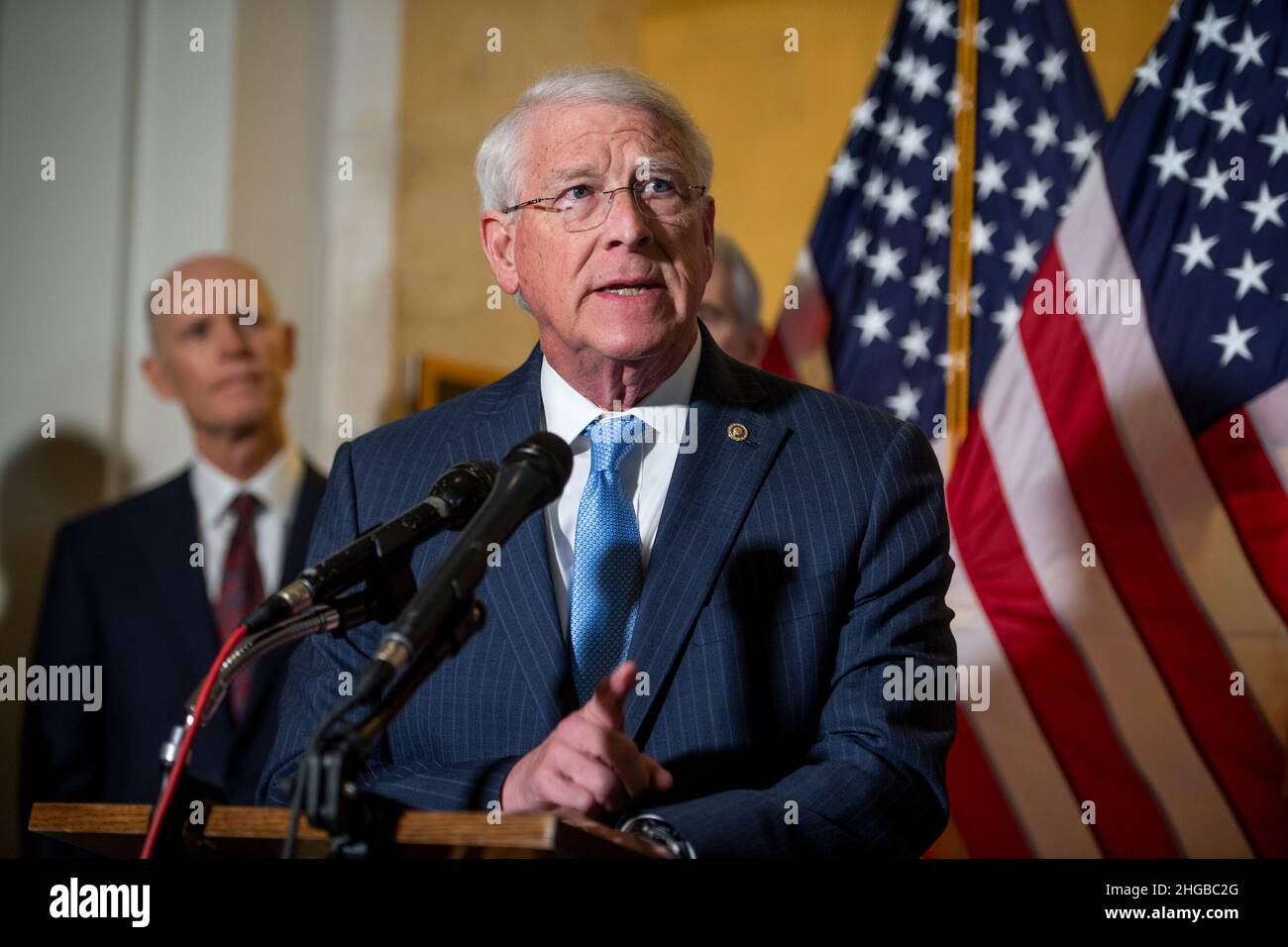 United States Senator Roger Wicker (Republican of Mississippi) offers ...