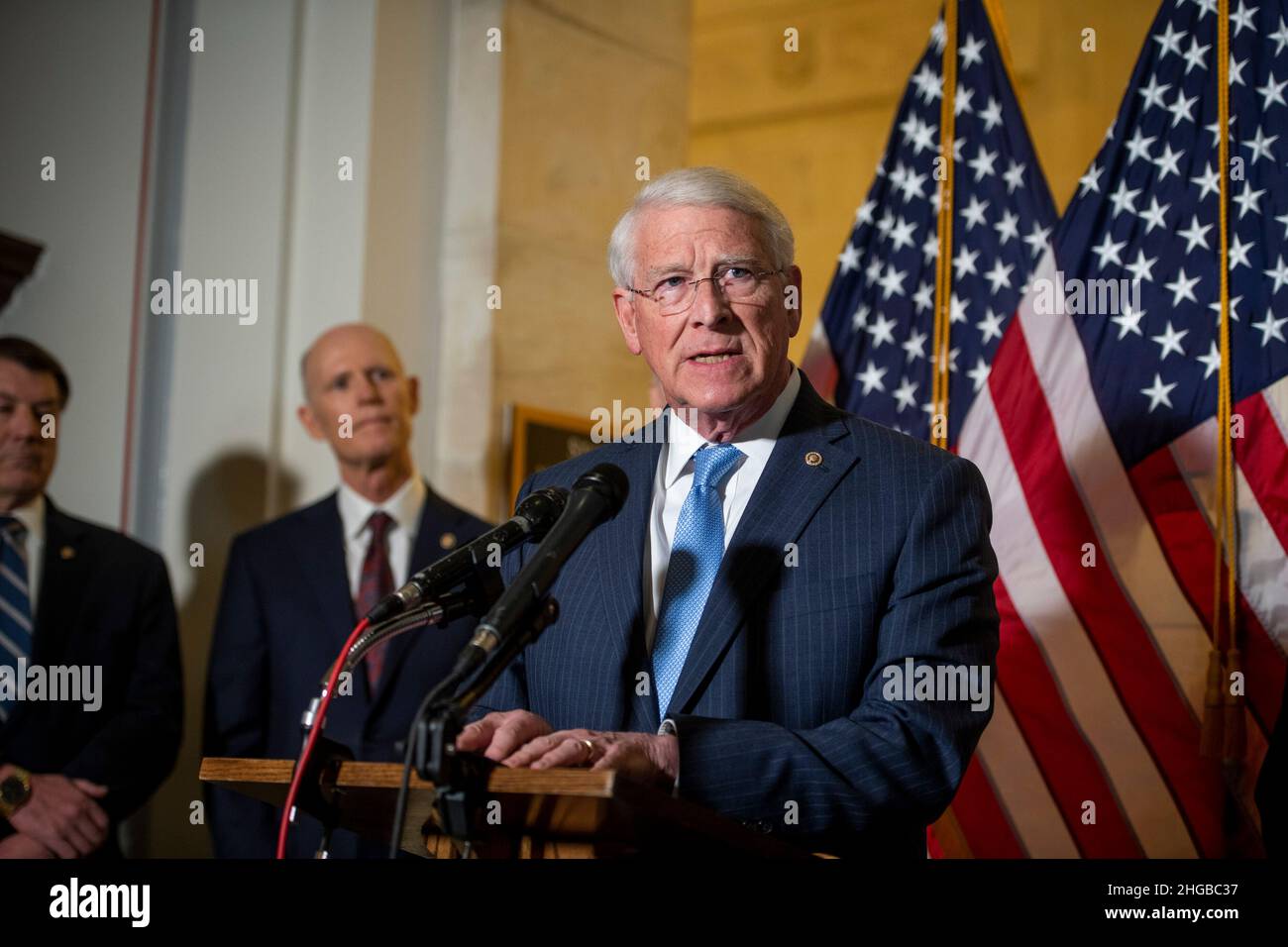 United States Senator Roger Wicker (Republican of Mississippi) offers ...