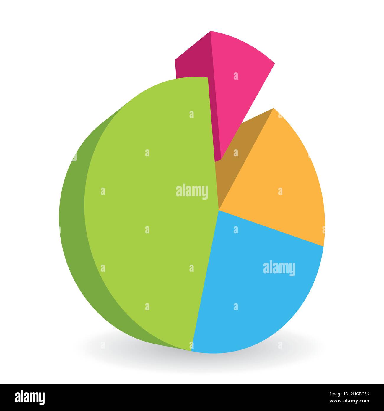 Colorful pie chart design element Stock Vector Image & Art - Alamy