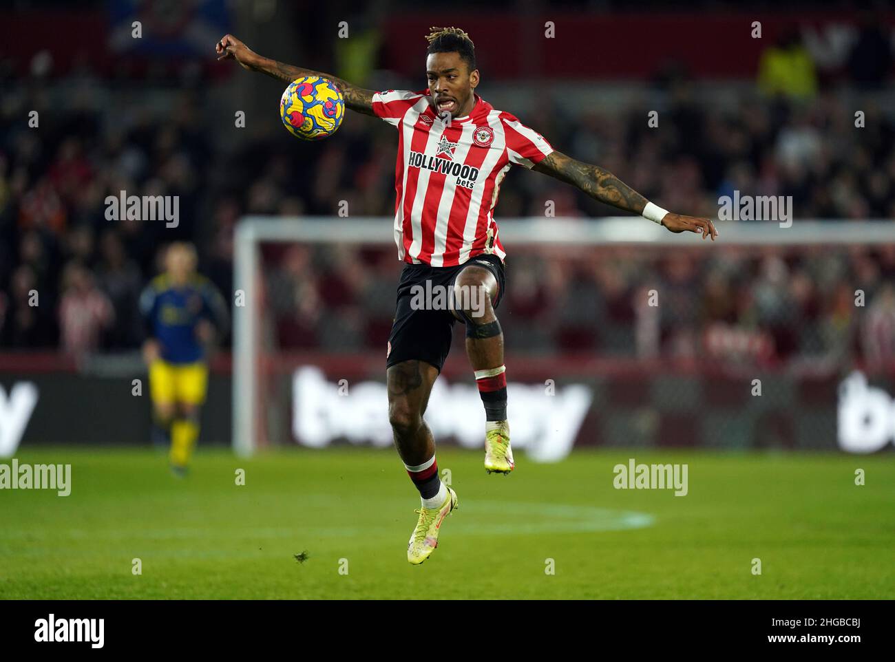 Brentford's Ivan Toney during the Premier League match at the Brentford ...