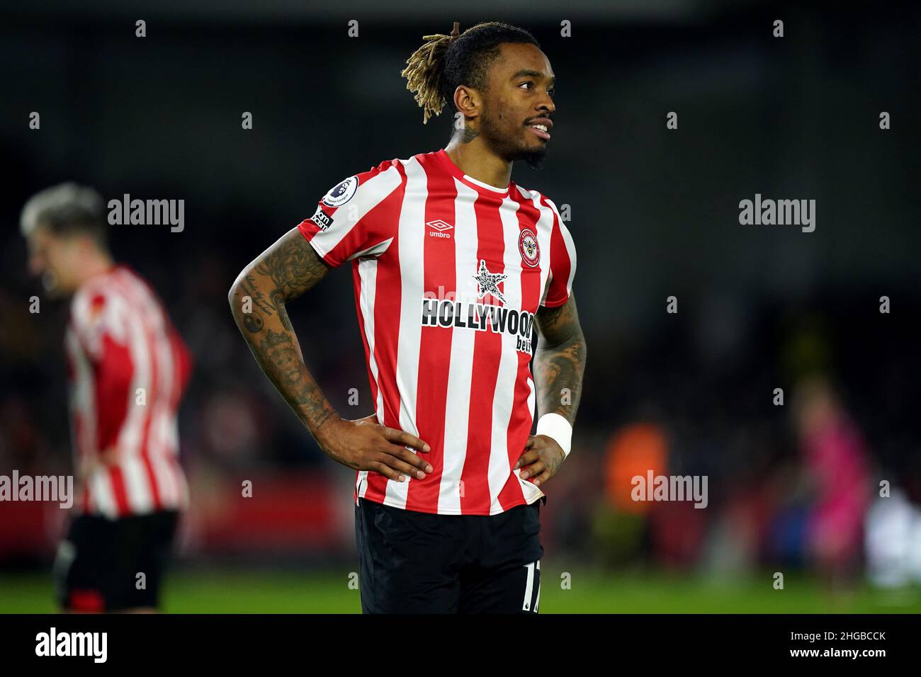 Brentford's Ivan Toney during the Premier League match at the Brentford ...