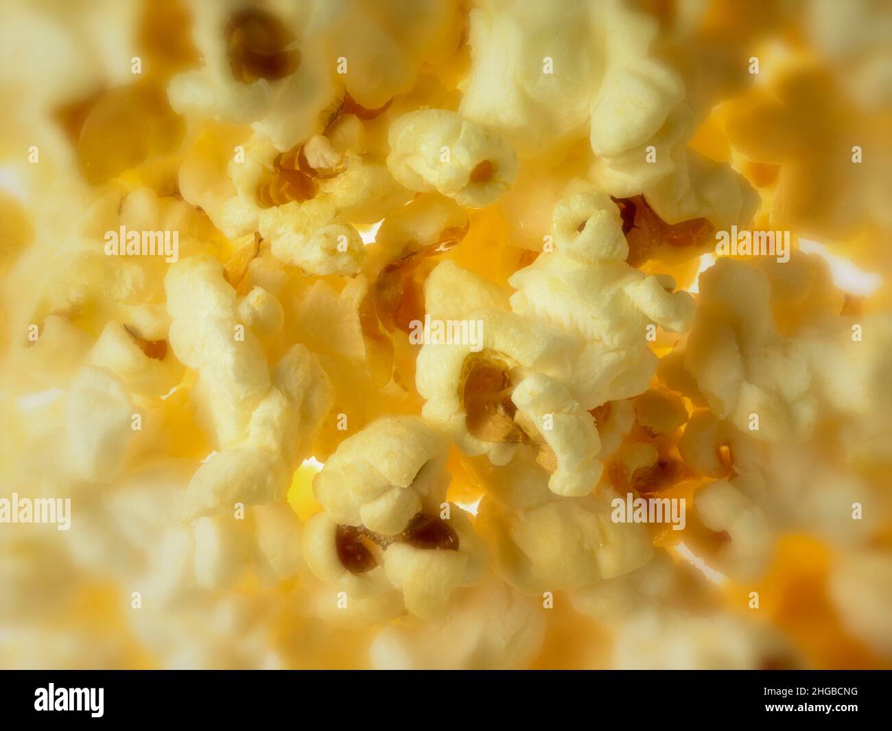 Popcorn, close up snack food portrait Stock Photo - Alamy