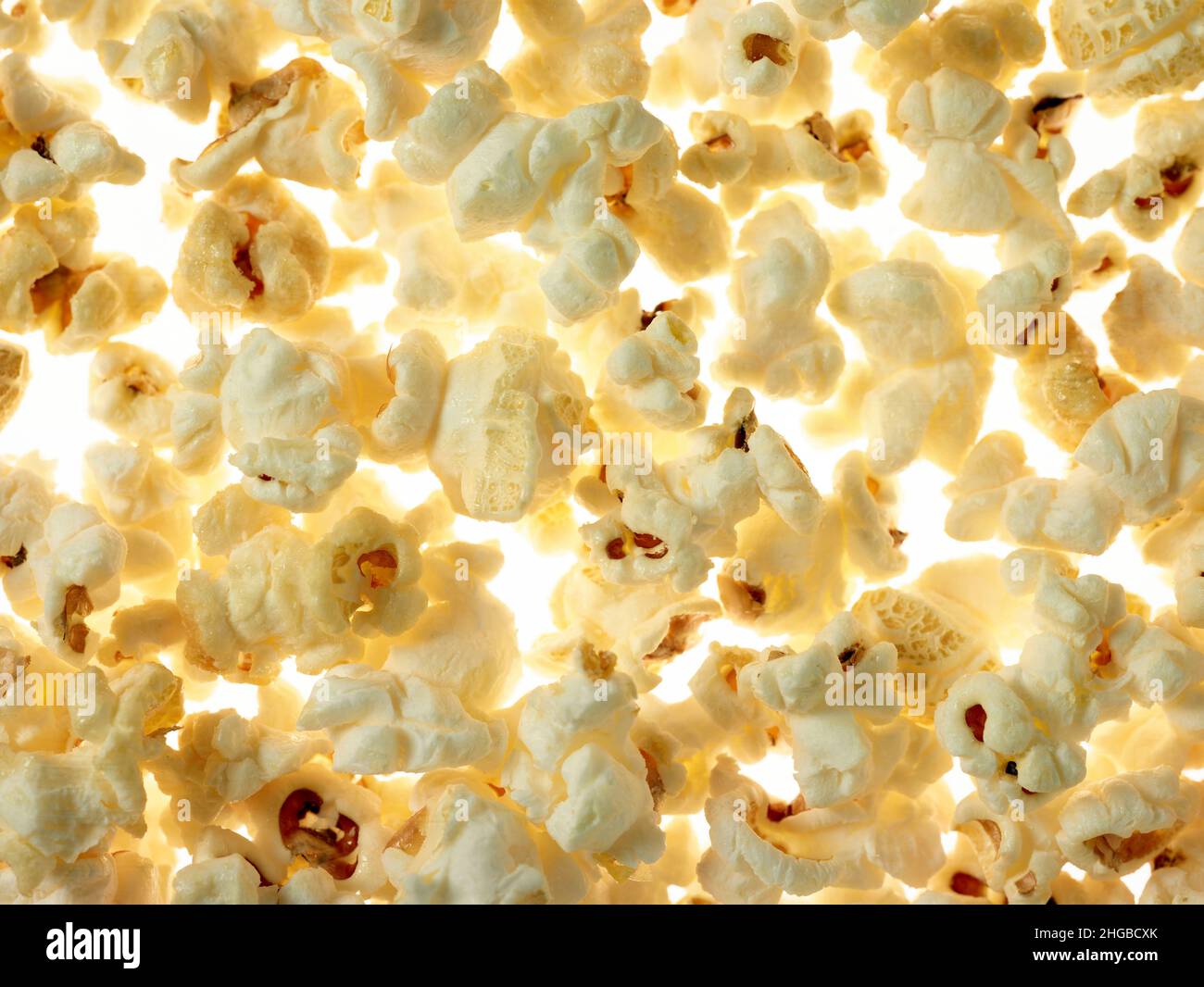 Popcorn, close up snack food portrait Stock Photo - Alamy