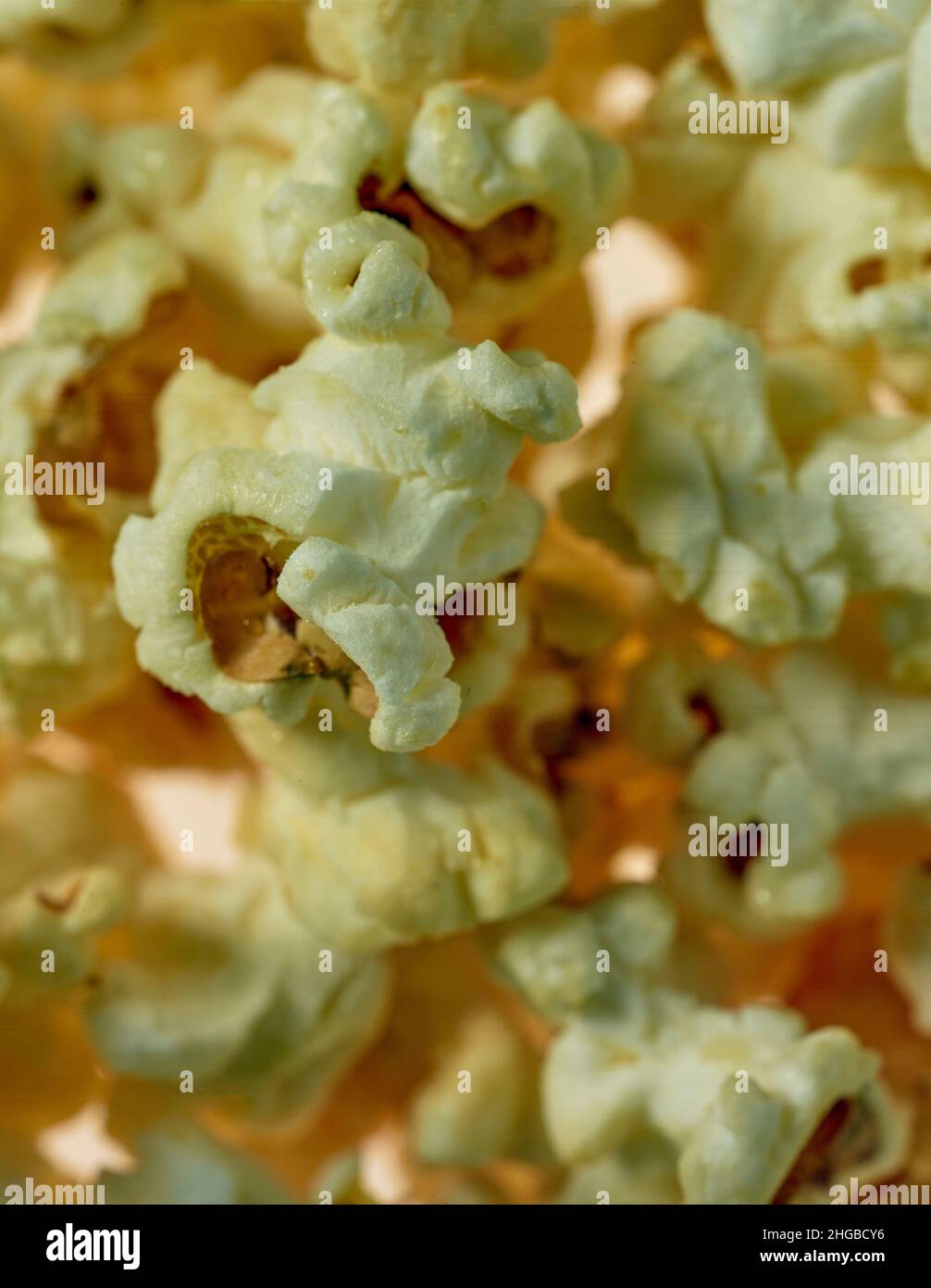 Popcorn, close up snack food portrait Stock Photo - Alamy