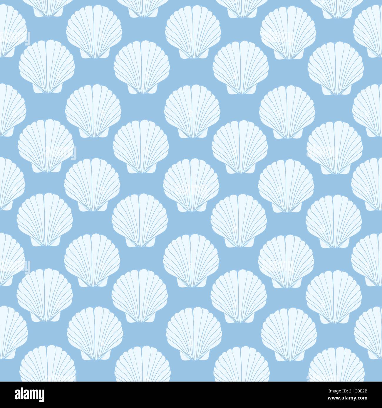 Marine background. Hand drawn vector illustrations - seamless pattern ...