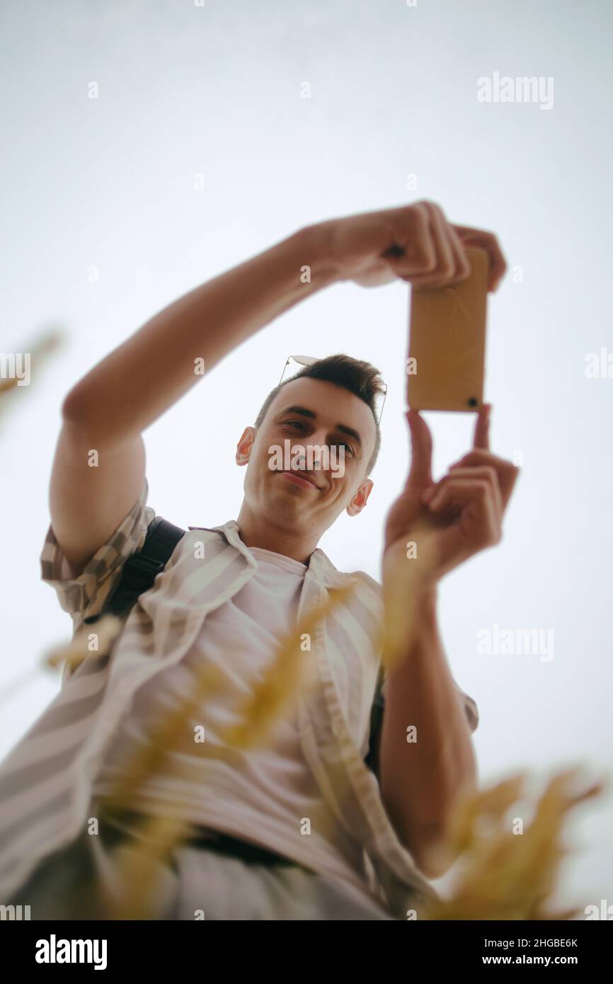 Man from below hi-res stock photography and images - Alamy