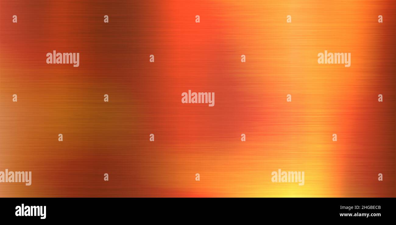 Realistic copper texture. Brushed stainless steel plate. Polished metal ...