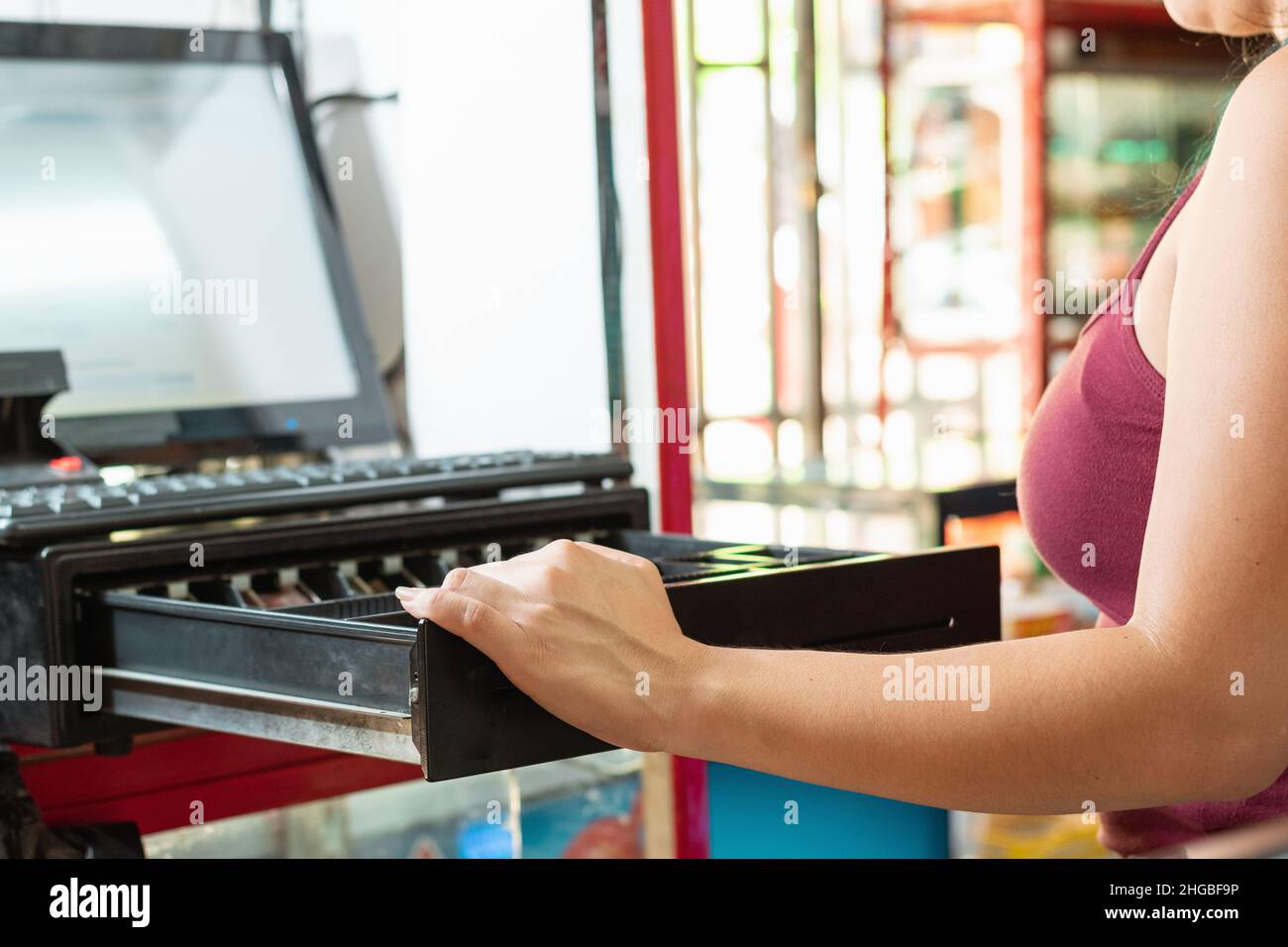 Cash register system hi-res stock photography and images - Alamy