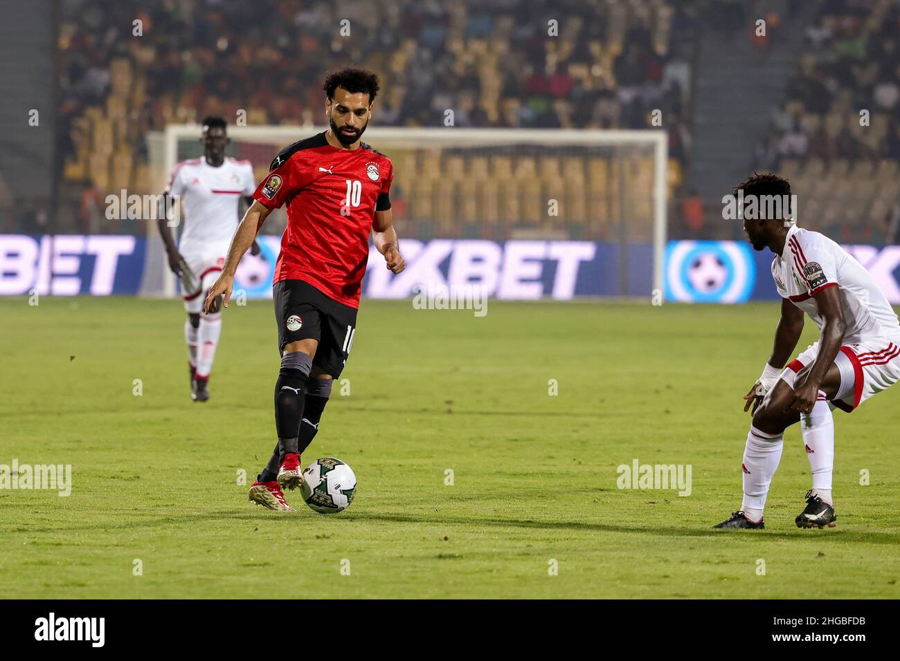 YAOUNDE, CAMEROON - JANUARY 19: Liverpool FC player Mohamed Salah of ...