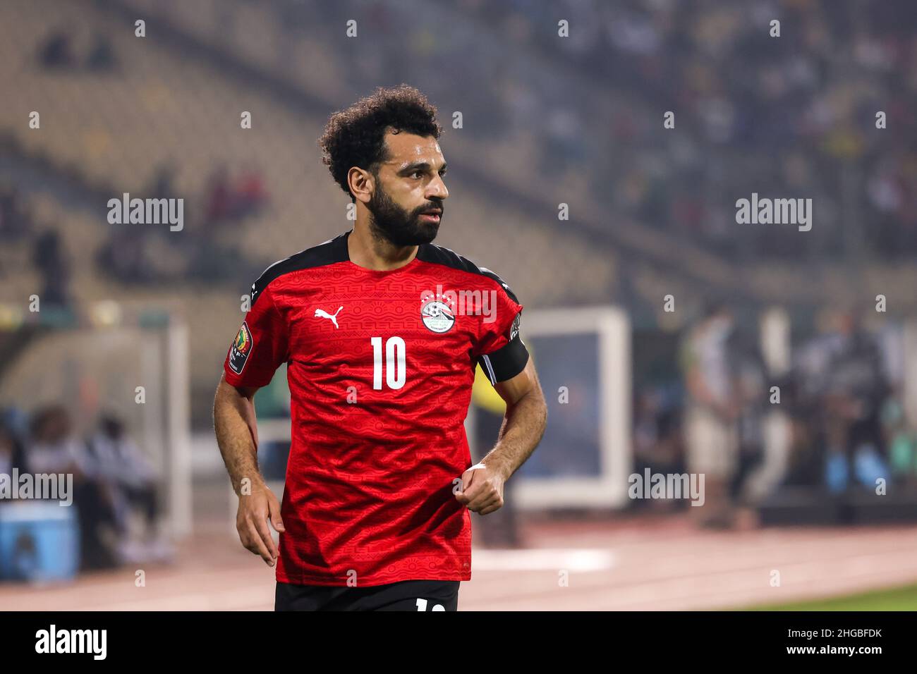 YAOUNDE, CAMEROON - JANUARY 19: Liverpool FC player Mohamed Salah of ...