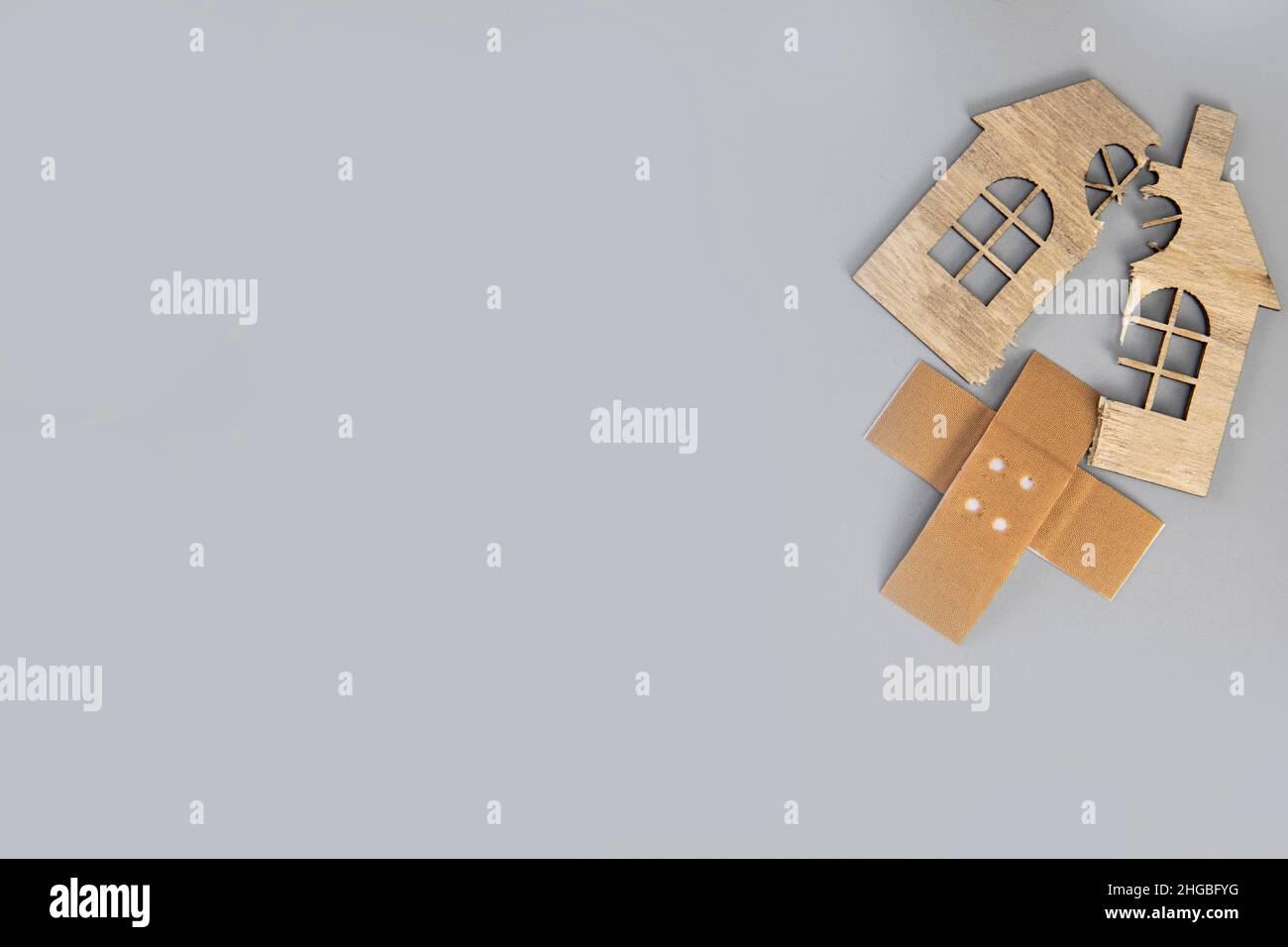 Broken house model hi-res stock photography and images - Alamy