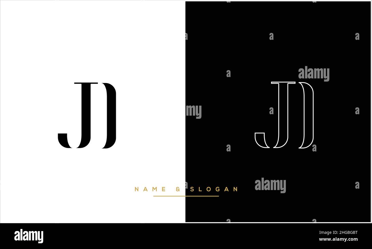 JD, DJ Abstract Letters Logo monogram Stock Vector Image & Art - Alamy