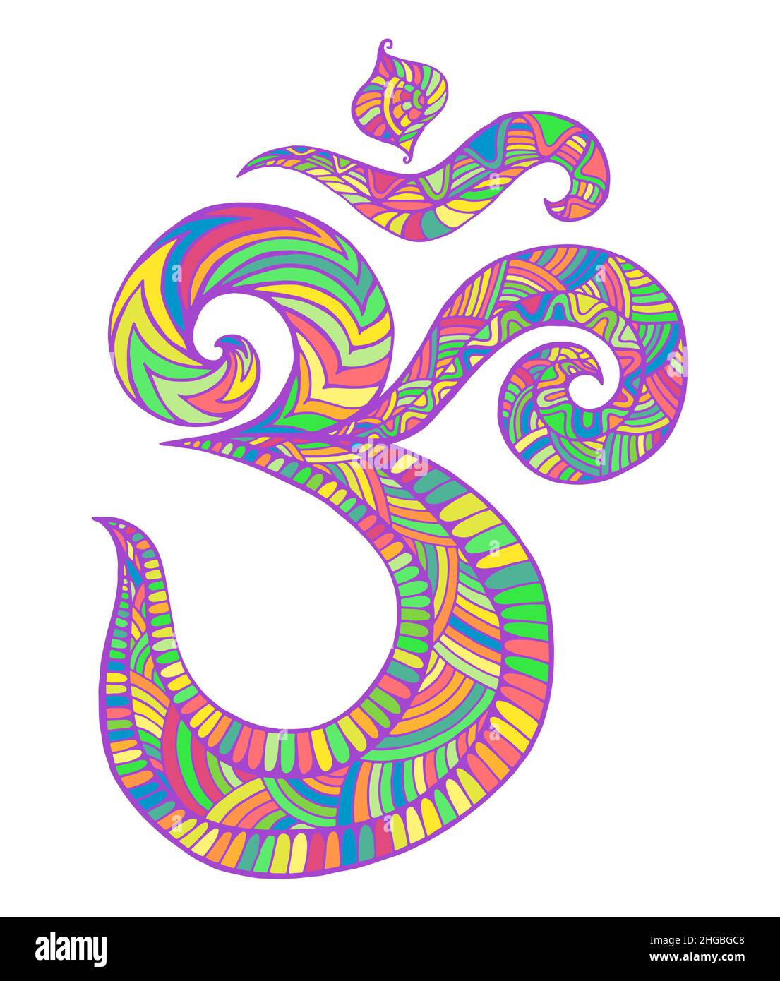 The ancient sign om Stock Vector Images - Alamy