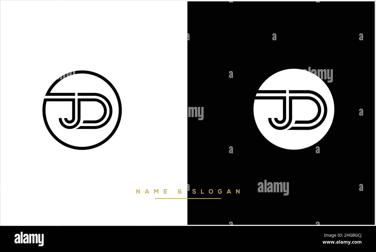 JD, DJ Abstract Letters Logo monogram Stock Vector Image & Art - Alamy