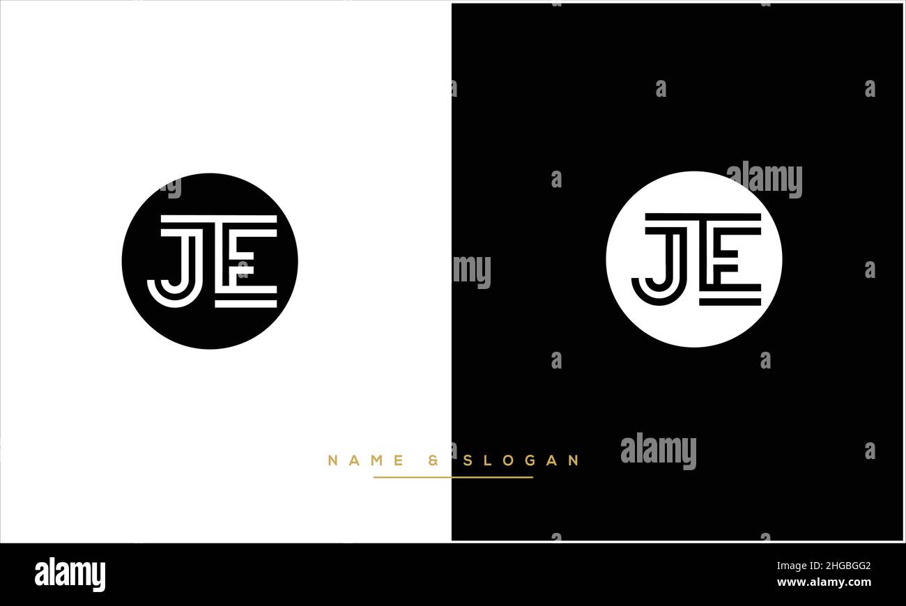 JE, EJ Abstract Letters Logo monogram Stock Vector Image & Art - Alamy