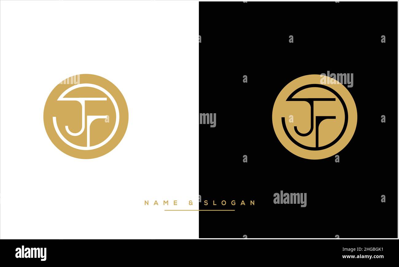 JF, FJ Abstract Letters Logo Monogram Stock Vector Image & Art - Alamy