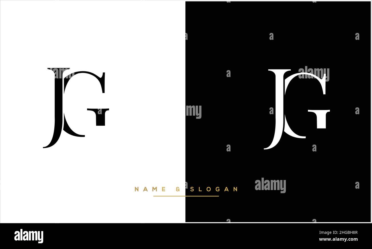 Jg real estate monogram hi-res stock photography and images - Alamy