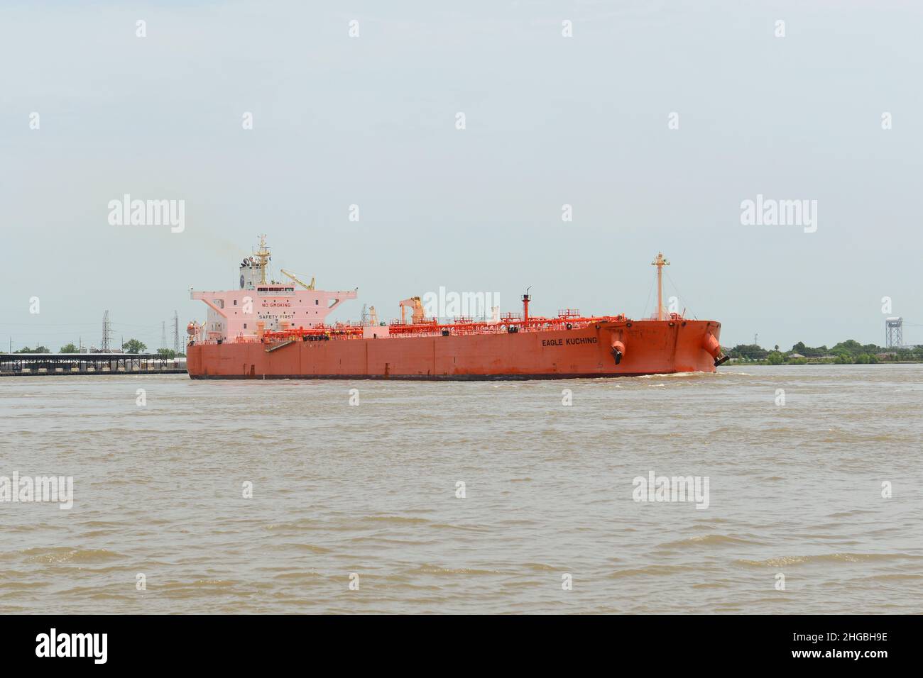 Crude Oil Tanker EAGLE KUCHING on Mississippi River in New Orleans ...