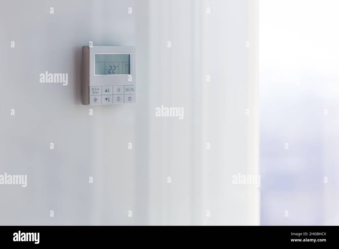 The air conditioning and heating control panel for the apartment and ...