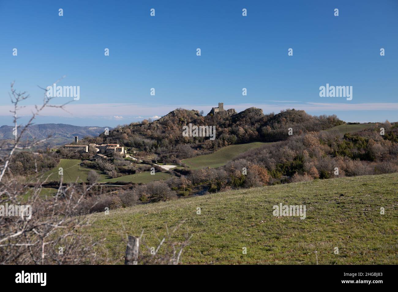 Italy, magnificent views of the Montefeltro region Stock Photo - Alamy