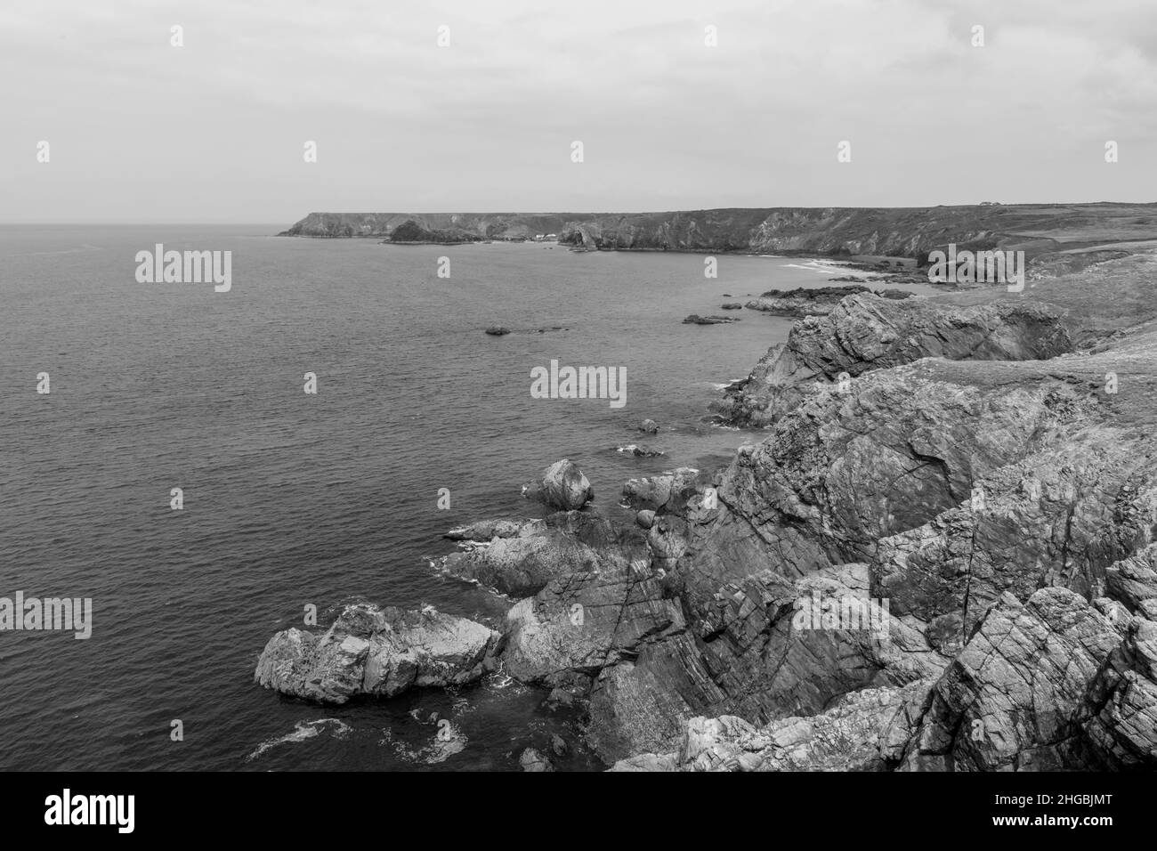 Landscape photo of the scenery at the Lizard in Cornwall Stock Photo ...