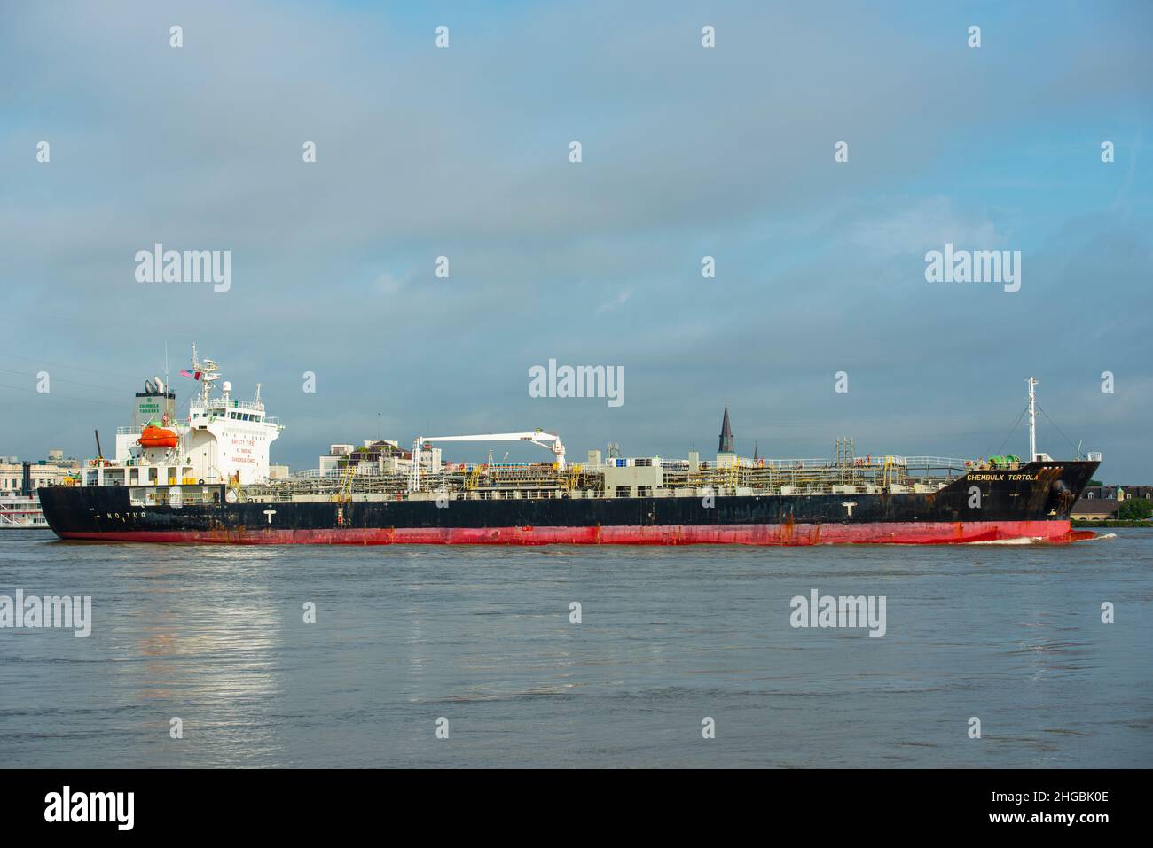 Oil Chemical Tanker KOKUKA GLORIOUS on Mississippi River in New Orleans ...
