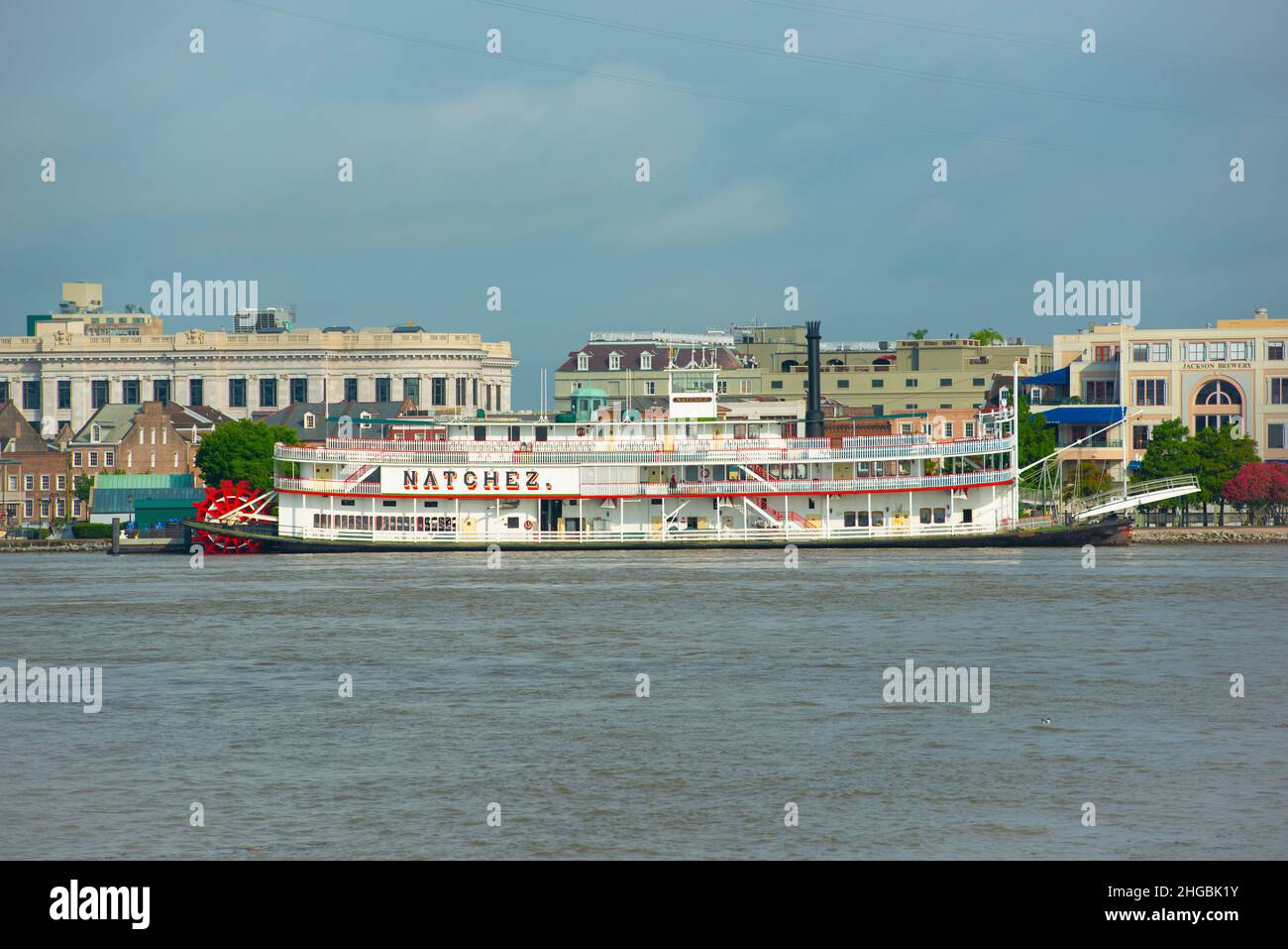 Steamboat Natchez on Mississippi River in New Orleans, Louisiana LA ...