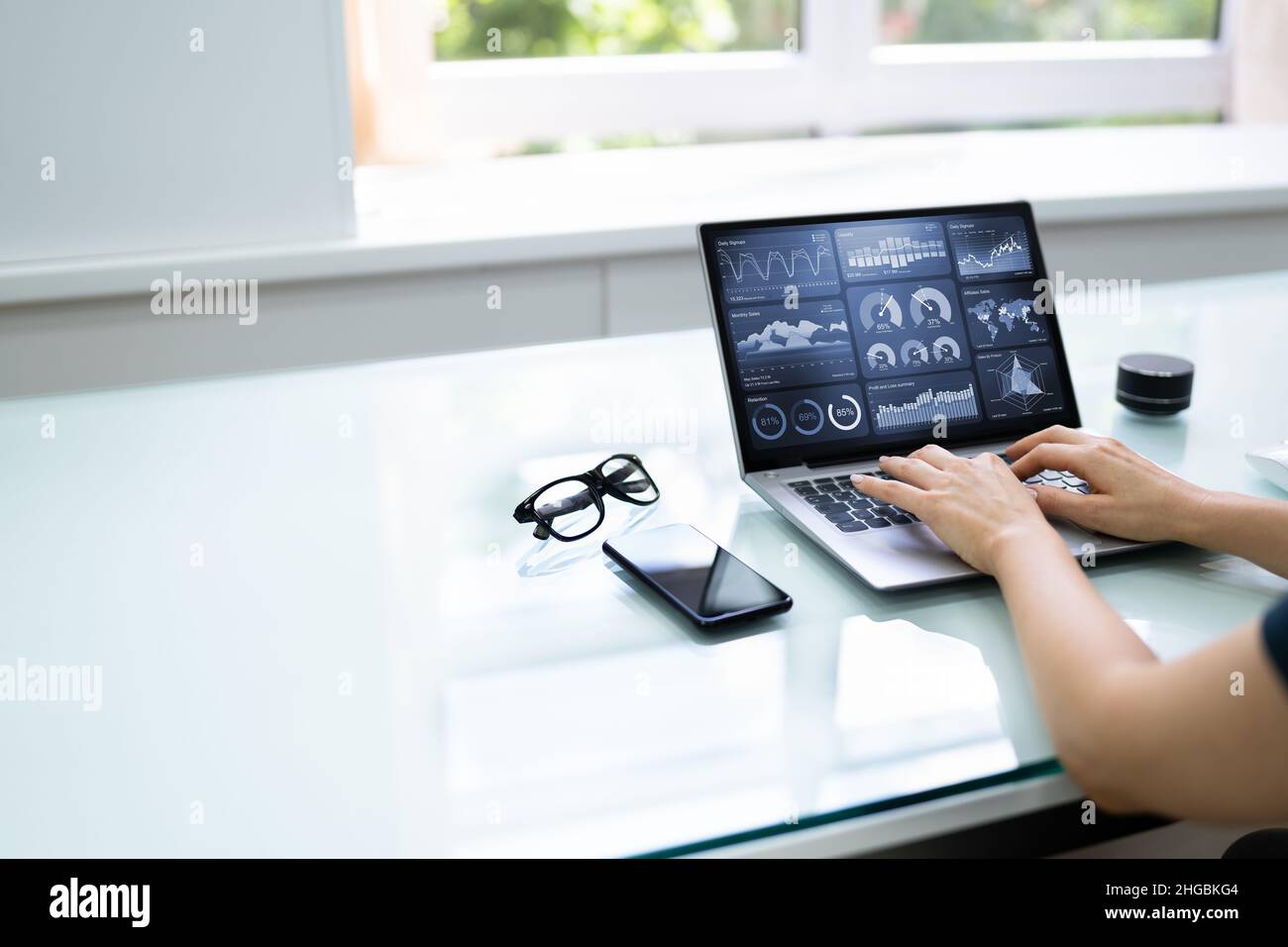 Digital Data Technology. KPI Business Dashboard Technology Stock Photo ...