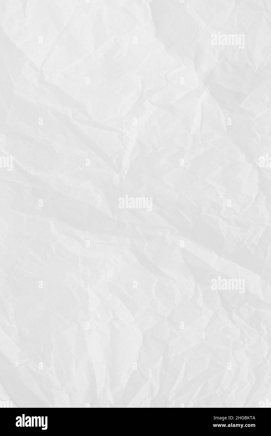 White empty crumpled baking paper background. Top view Stock Photo - Alamy