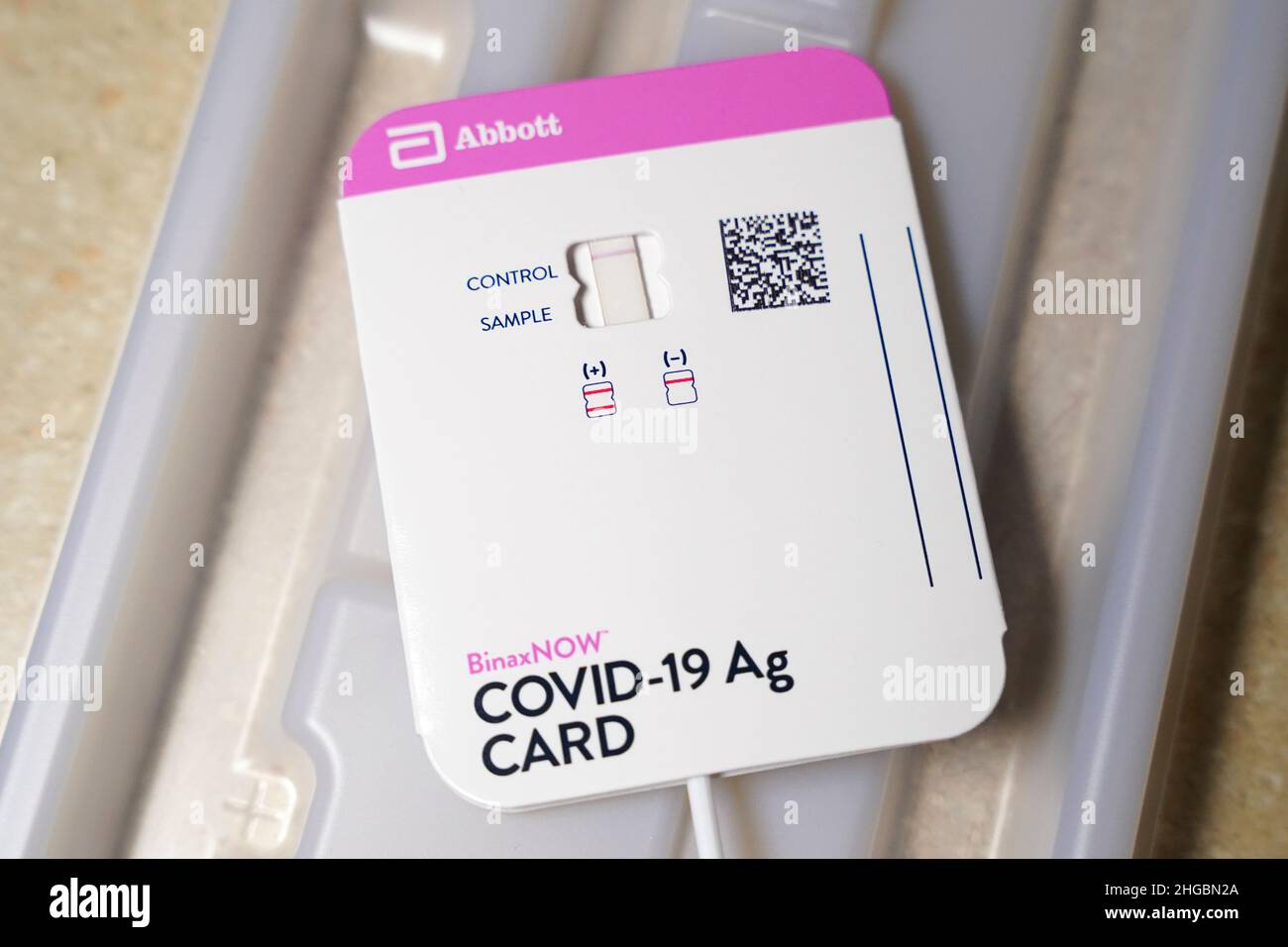 January 19 2022: BinaxNOW COVID-19 antigen self test kits from Abbott ...