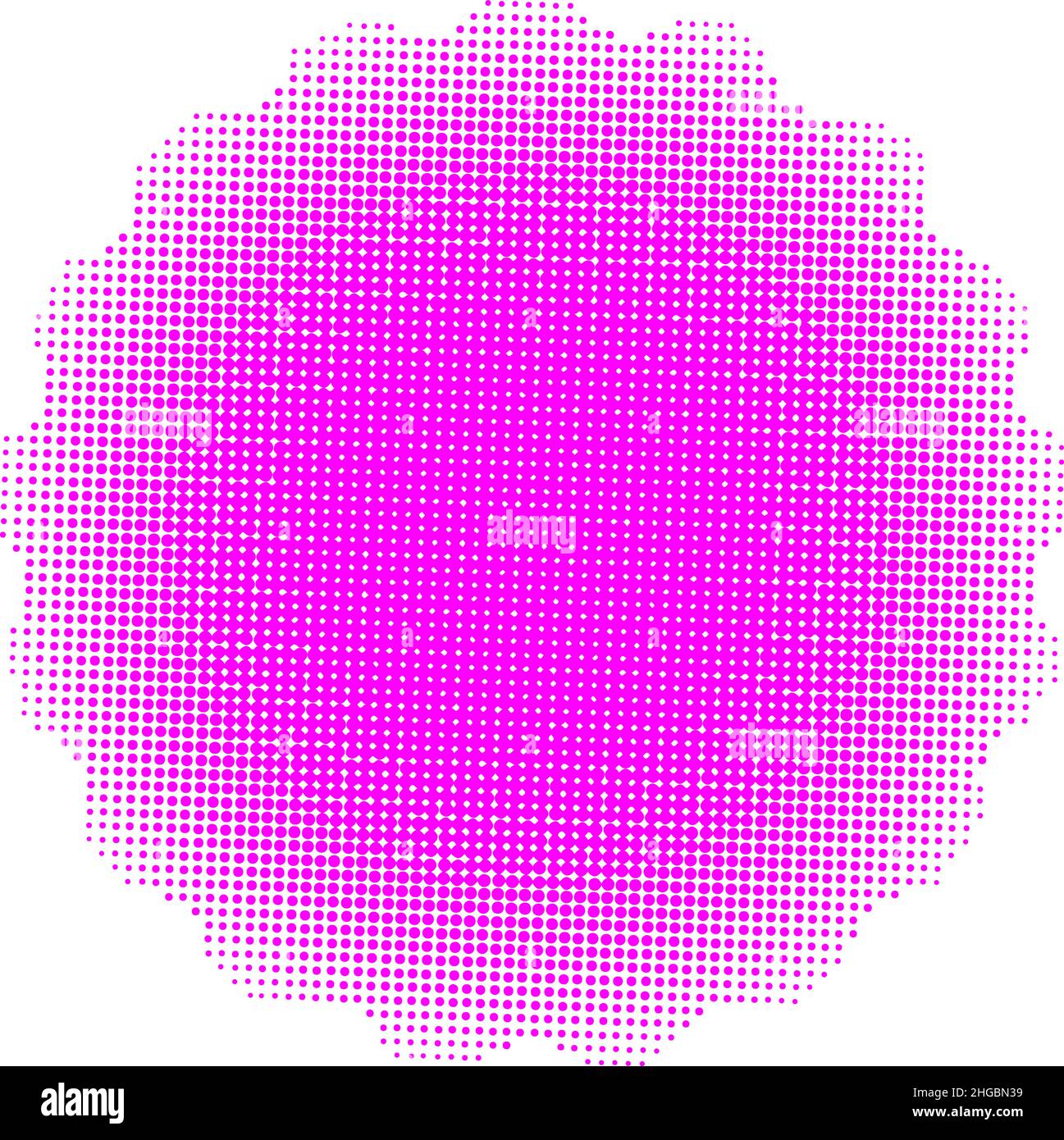 Wavy circle shape halftone background Stock Vector Image & Art - Alamy