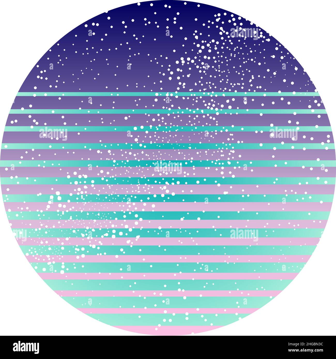 Round with stripes starry sky background Stock Vector Image & Art - Alamy