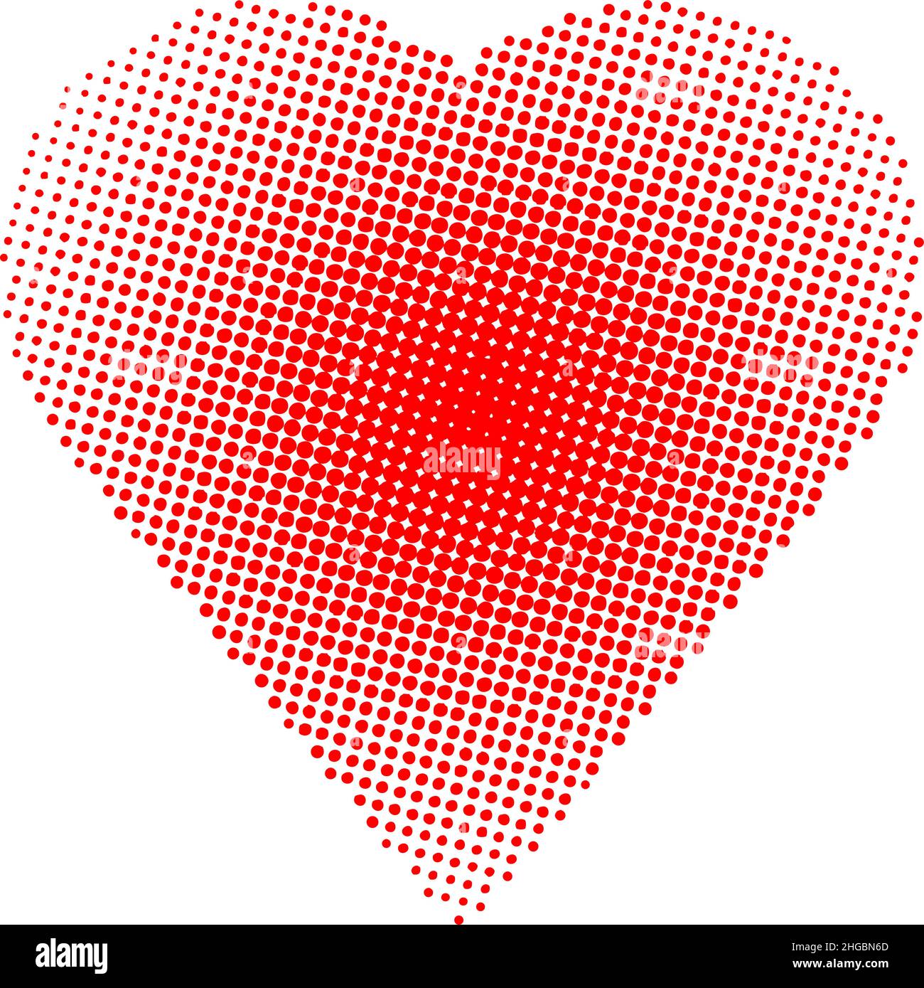 Heart shape halftone background Stock Vector Image & Art - Alamy