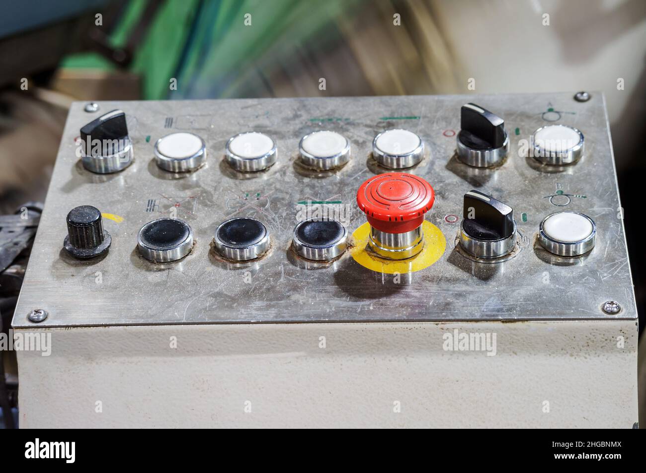 Production management panel. Electronic equipment control unit ...