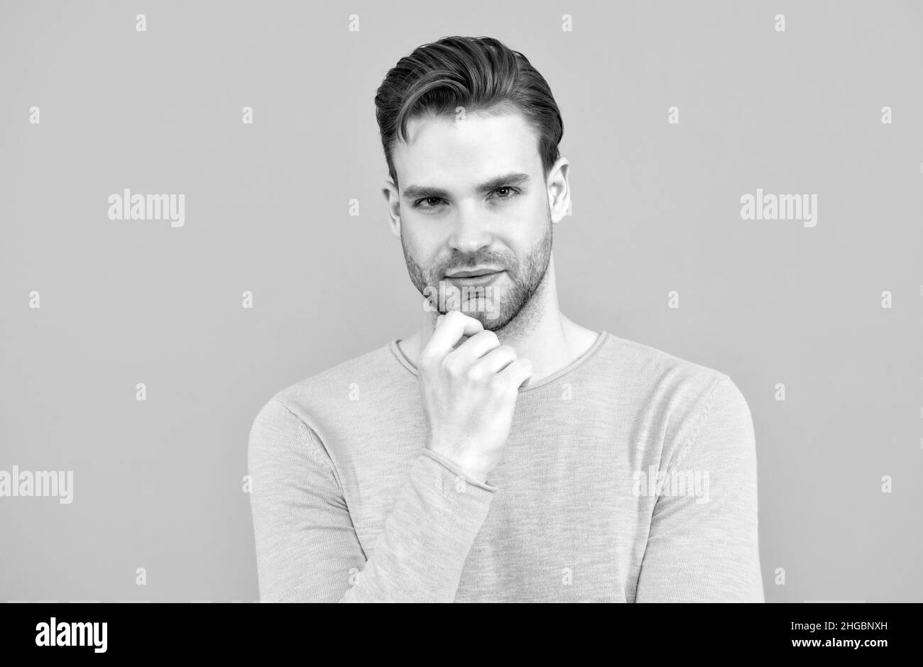 Handsome man portrait hi-res stock photography and images - Alamy